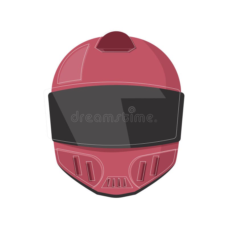 Flat Racing Helmet stock vector. Illustration of competition - 227161169