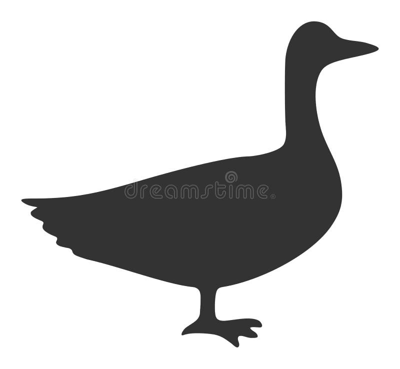 Flat Raster Goose Icon stock illustration. Illustration of flat - 168807566