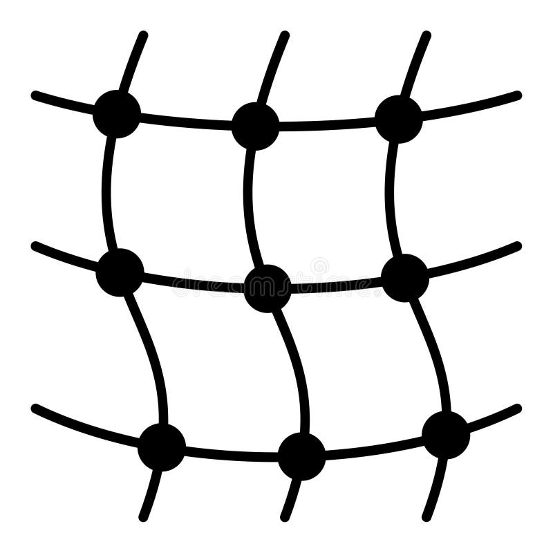Flat Raster Mesh Network Icon Stock Illustration - Illustration of ...