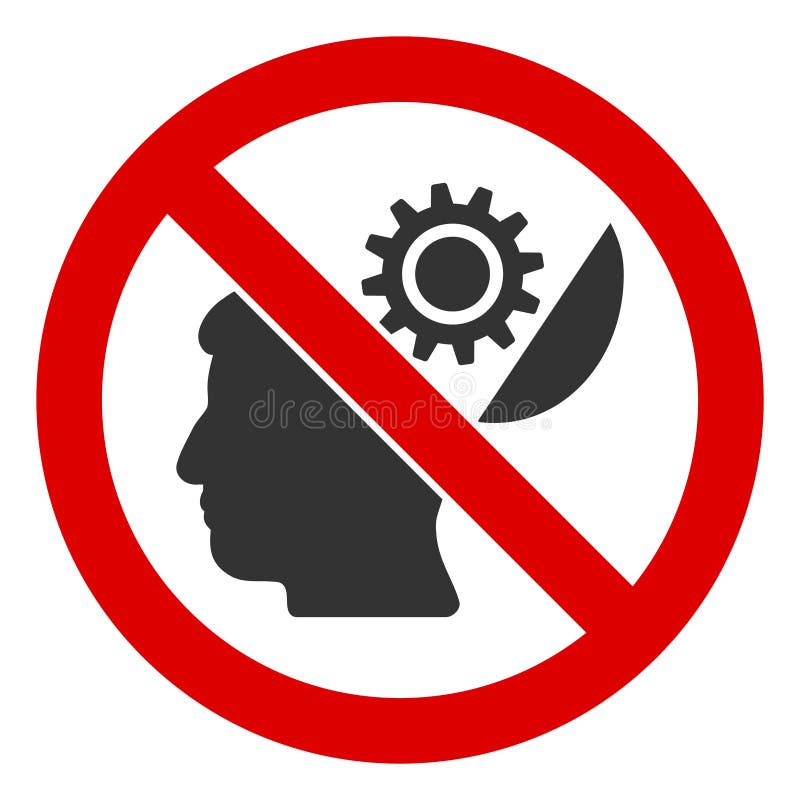 No Brain Sign Stock Illustrations – 693 No Brain Sign Stock ...