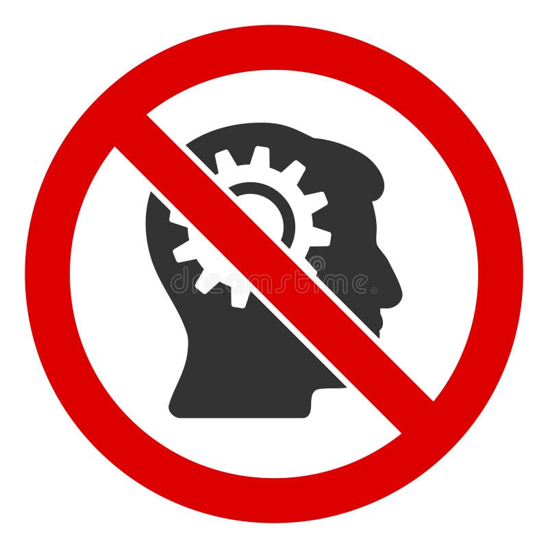 No Brain Sign Stock Illustrations – 693 No Brain Sign Stock ...