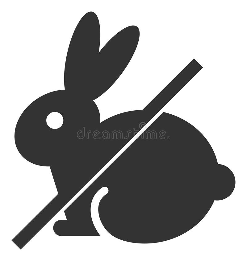 Raster Rabbit Warning Triangle Sign Icon Stock Illustration ...