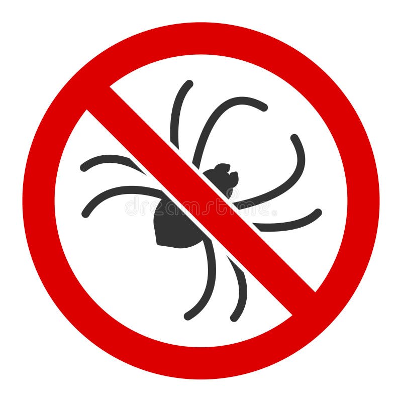 No Spider Sign Stock Illustrations – 248 No Spider Sign Stock ...