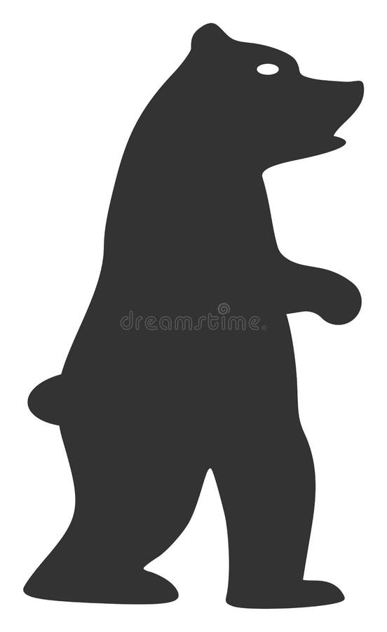 Standing Bear Vector Mesh Network Model and Triangle Mosaic Icon Stock ...