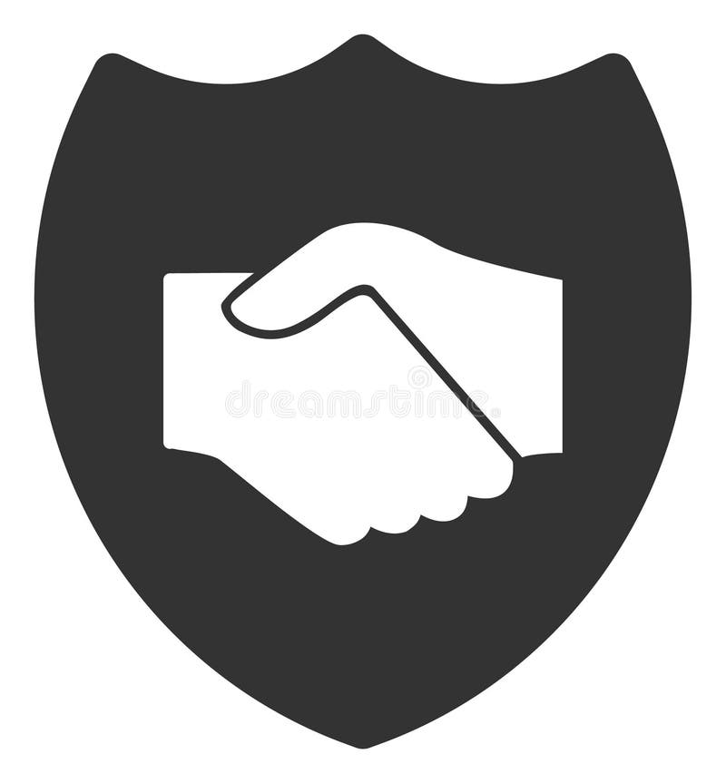 Flat Raster Trust Icon stock illustration. Illustration of safe - 166232276