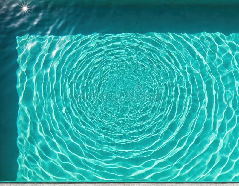 A Flat Rectangle of Water Surface Showing Fine Light Diffraction. Stock ...