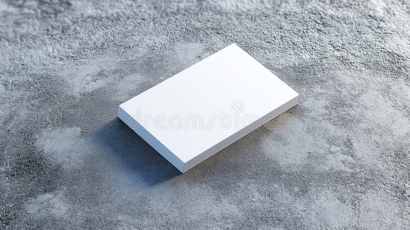 Flat Rectangular Business Card Mockup, Neatly Positioned at a Slight ...