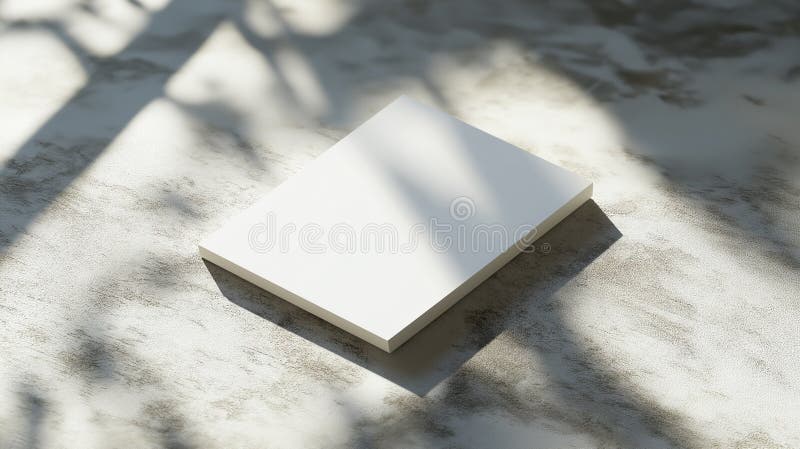 Flat Rectangular Business Card Mockup, Neatly Positioned at a Slight ...