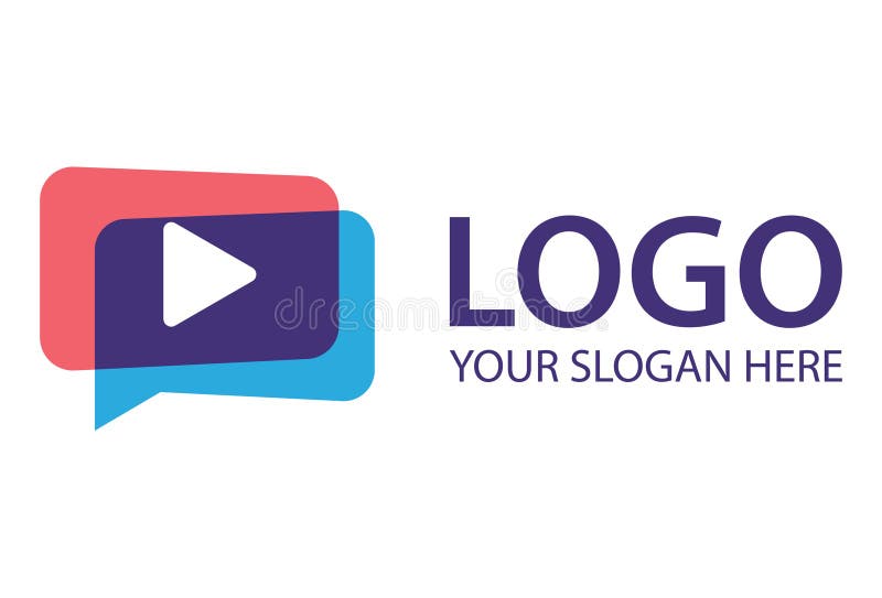 Red and Blue Media Play App Tech Logo Design Stock Vector ...