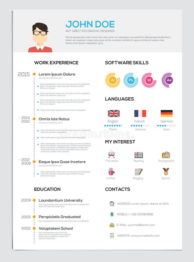 Resume Graph Stock Illustrations – 1,799 Resume Graph Stock ...