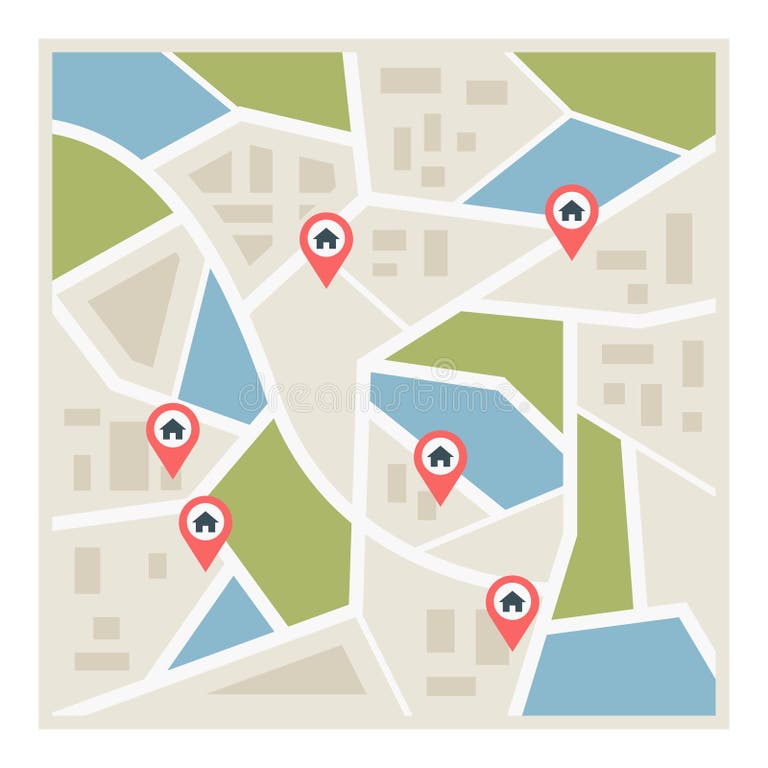 Simple Town Map Stock Illustrations – 17,024 Simple Town Map Stock ...