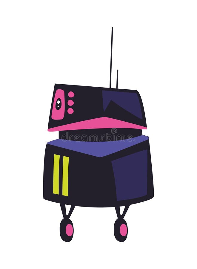 Flat robot design stock vector. Illustration of technology - 273186879