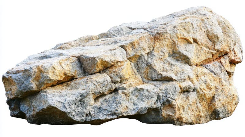 Flat Rock Podium Isolated on a White Background for Product Display ...