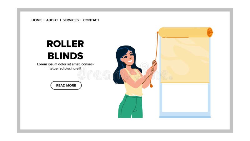 Flat roller blinds vector stock vector. Illustration of shutter - 294523051