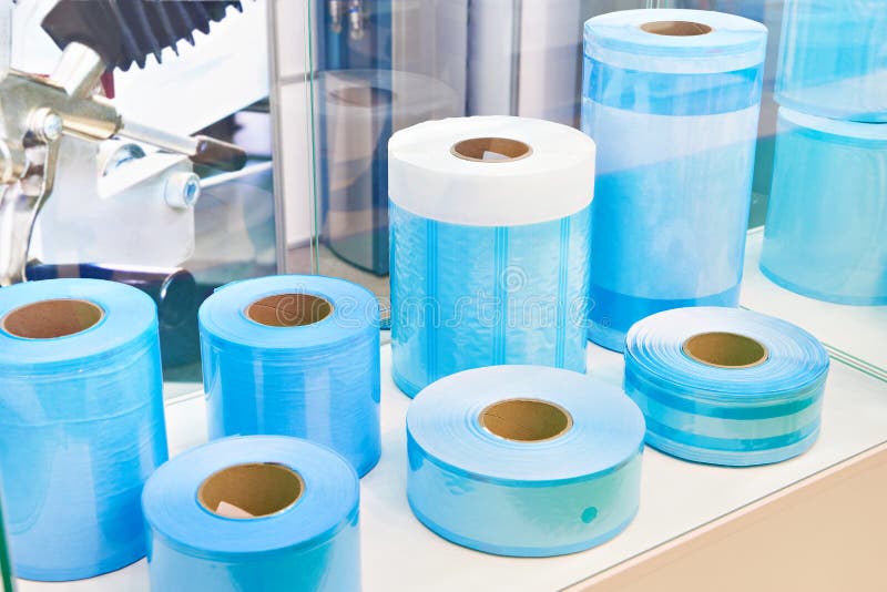 Rolls for Steam and Gas Sterilization Stock Image - Image of package ...