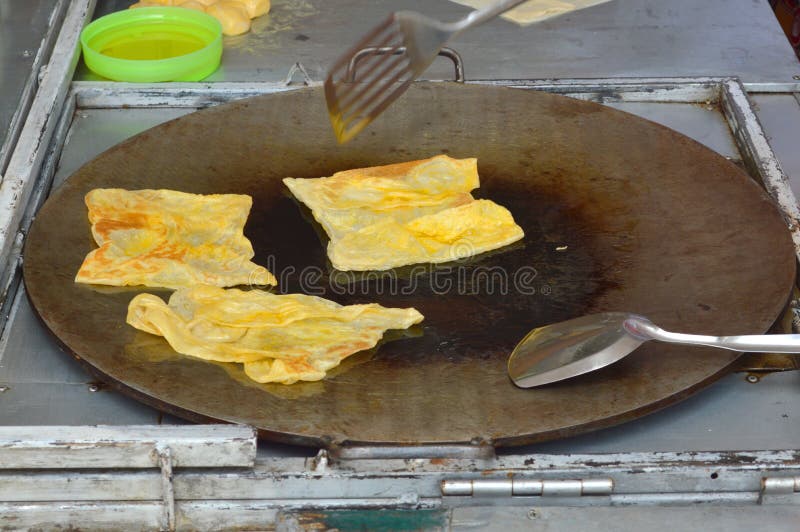 Flat Roti Pancakelike Bread of Indian Stock Image - Image of flat ...