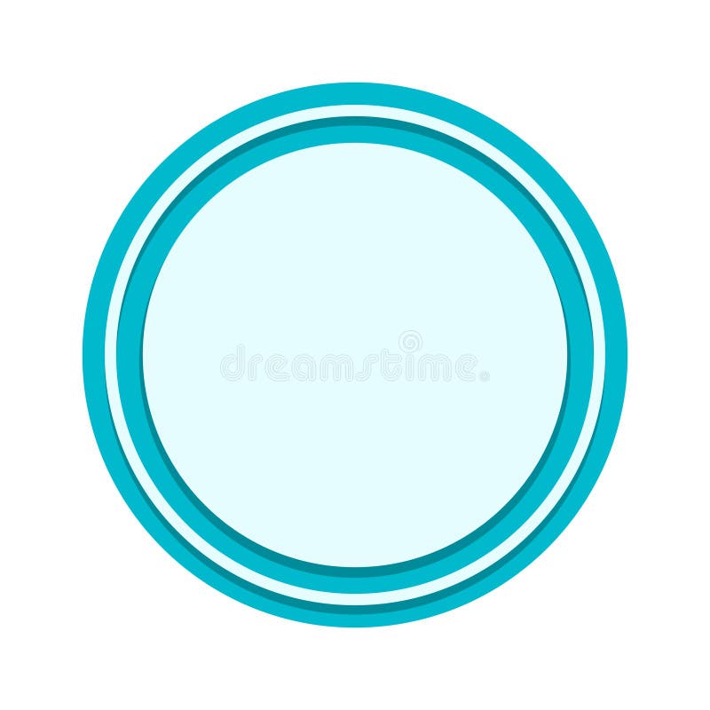 Blue Round Bullet and Number Point Vector Illustration Stock ...