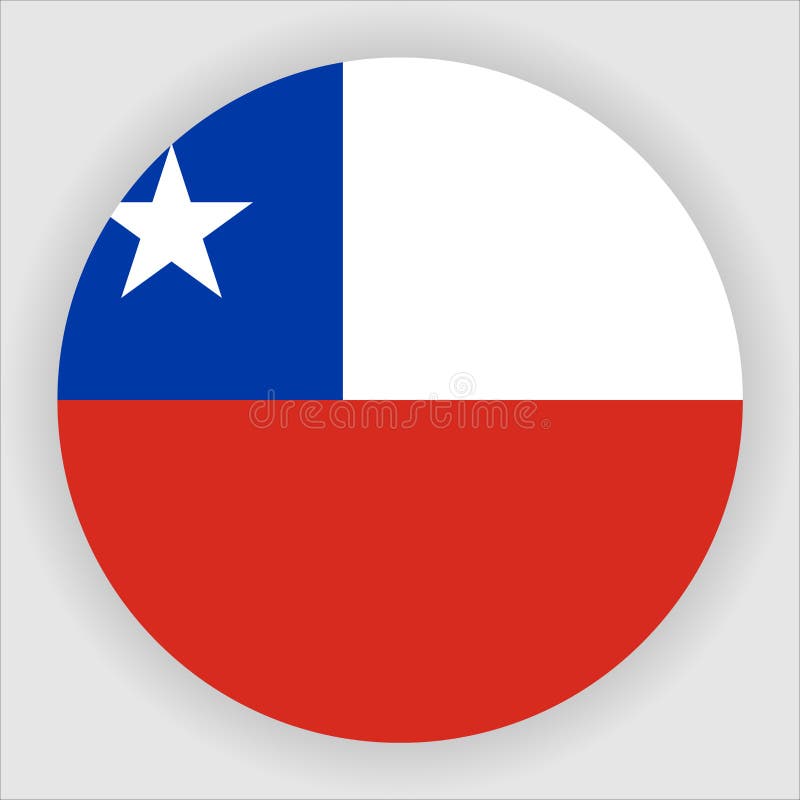 Chile Flat Rounded Flag Vector Stock Illustrations – 10 Chile Flat ...
