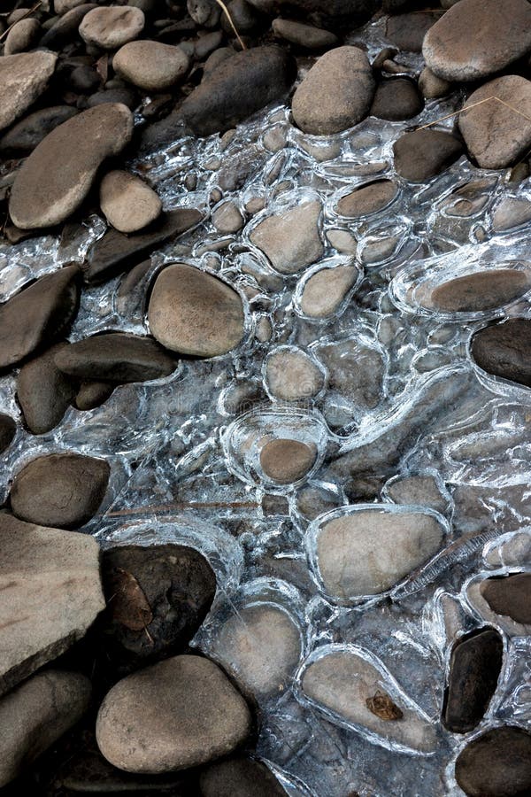 Flat Rounded Stones with Rocks Stock Photo - Image of neutral ...