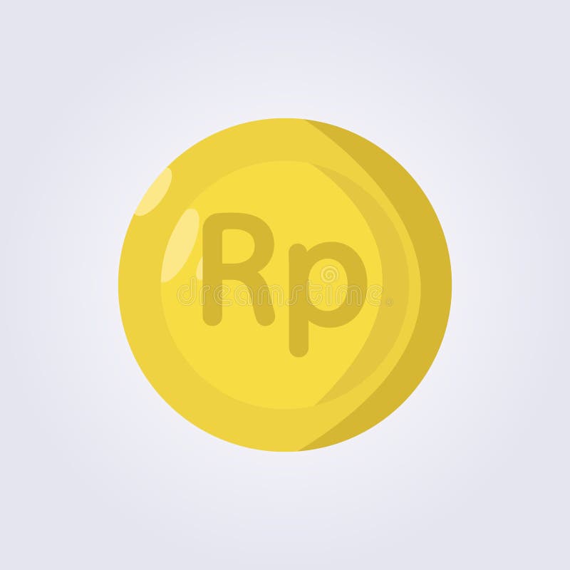 Flat Rupiah Icon Vector Illustration Design Stock Illustration ...