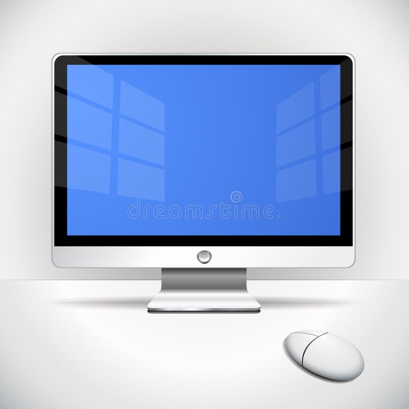 Flat Desktop Screen Stock Illustrations – 69,013 Flat Desktop Screen ...
