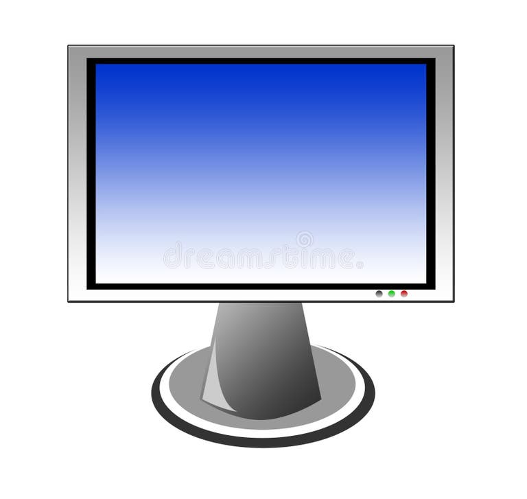 Flat screen stock illustration. Illustration of screen - 199972