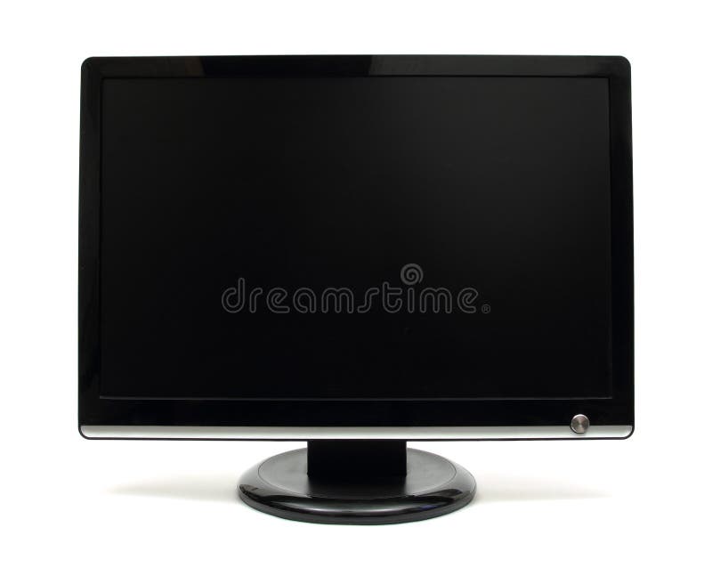 Wide Screen Computer Monitor Stock Photo - Image of isolated, monitor ...