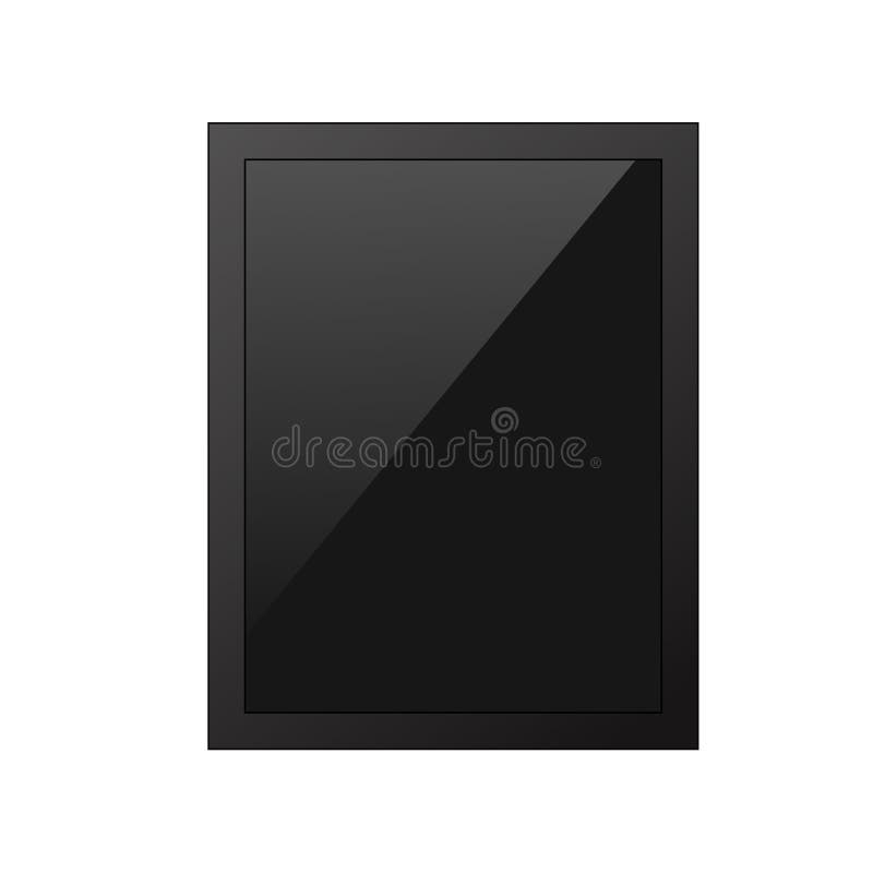 Flat screen stock vector. Illustration of single, shine - 36576175