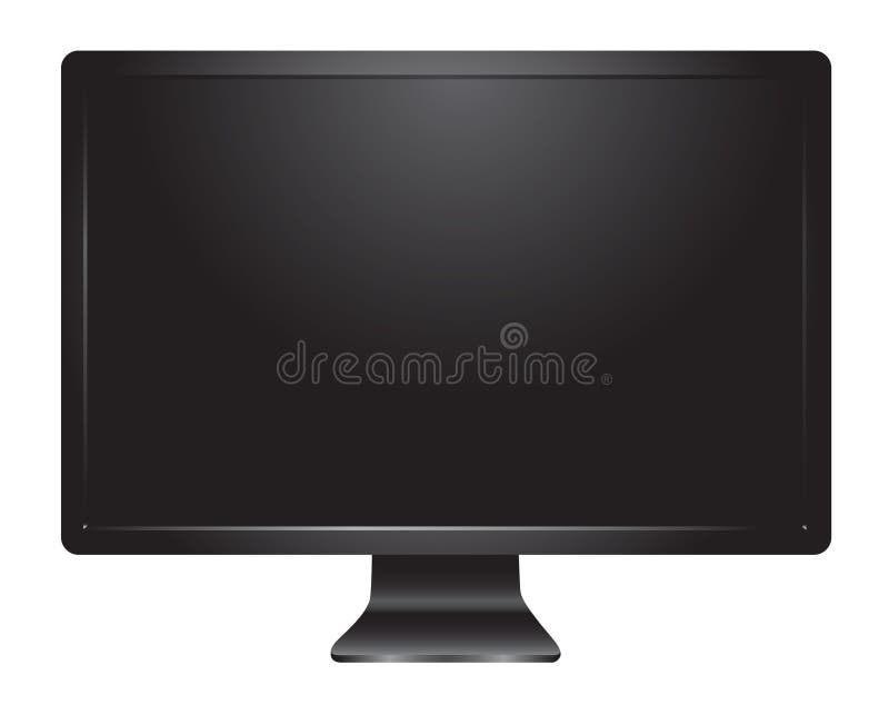 Flat Screen Monitor stock vector. Illustration of flat - 12722850