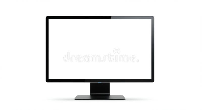 A Flat-screen Monitor with a Sleek Black Frame and a Rectangular Shape ...