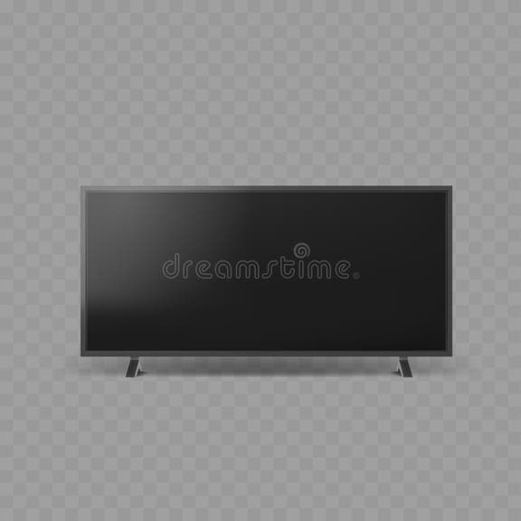 Flat Screen TV Vector stock illustration. Illustration of electronics ...