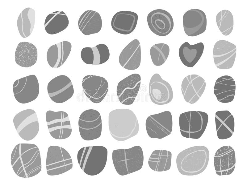 Hand Drawn Pebbles Simple Stock Illustrations – 127 Hand Drawn Pebbles ...