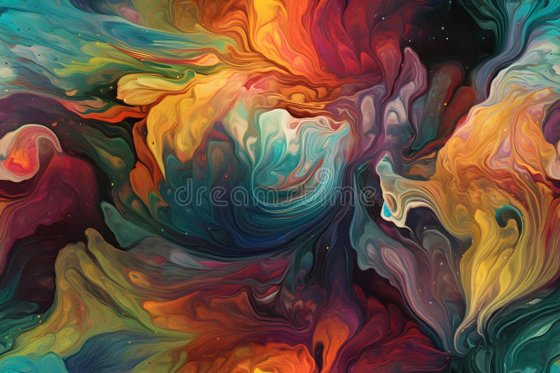 Seamless Artistic Background of Colored Diffusing Turbulent Fumes or ...