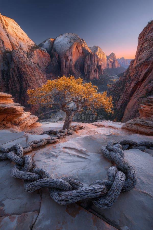 Flat Sections of Trail are Interspersed with Chains on the Hike Up To ...