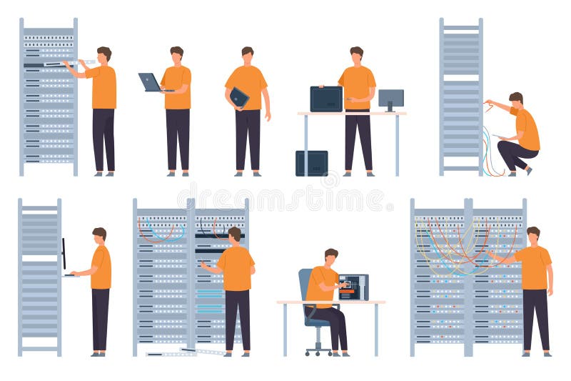 Technician Workers and Engineers Team. Technicians People Group ...