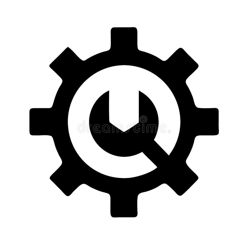 Flat Settings Icon Vector for Interface Use Stock Illustration ...