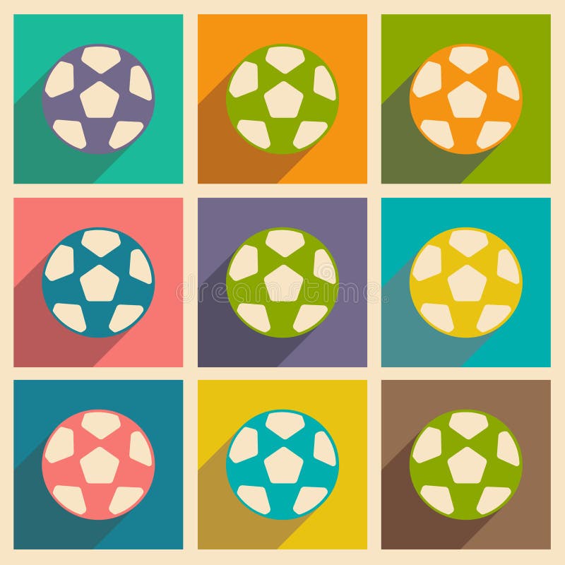 Flat with Shadow Icon and Mobile Applacation Stock Vector ...