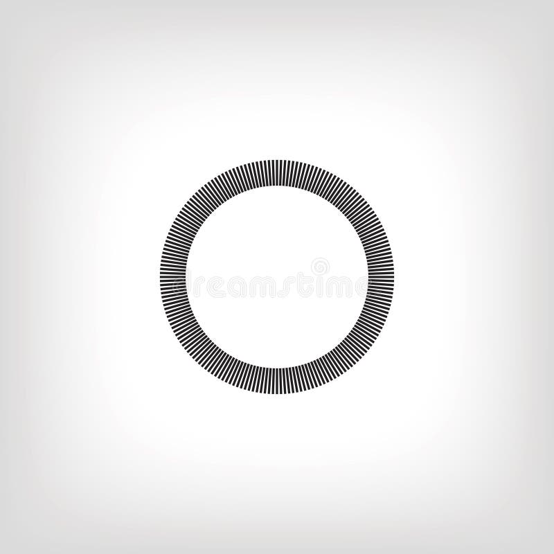 Flat Shaped Straight Lines, Cricle Line Abstract Stock Vector ...