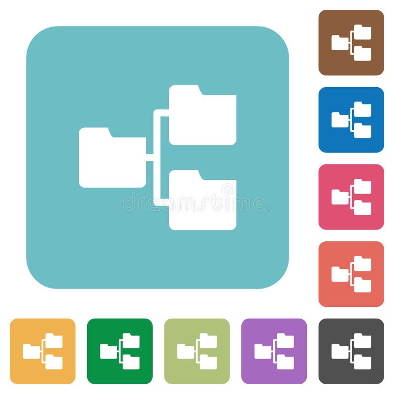 Flat Shared Folder Logo and Visiting Card Template. Busienss Concept ...