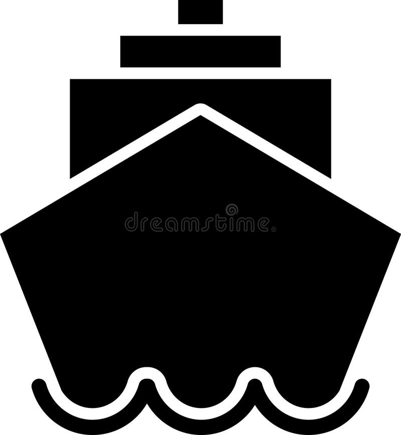 Flat Ship Icon As Sign for Web Page Design of Ship Travel Stock Vector ...