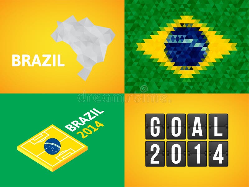 Flat simple Brazil map stock vector. Illustration of brasilia - 40957106