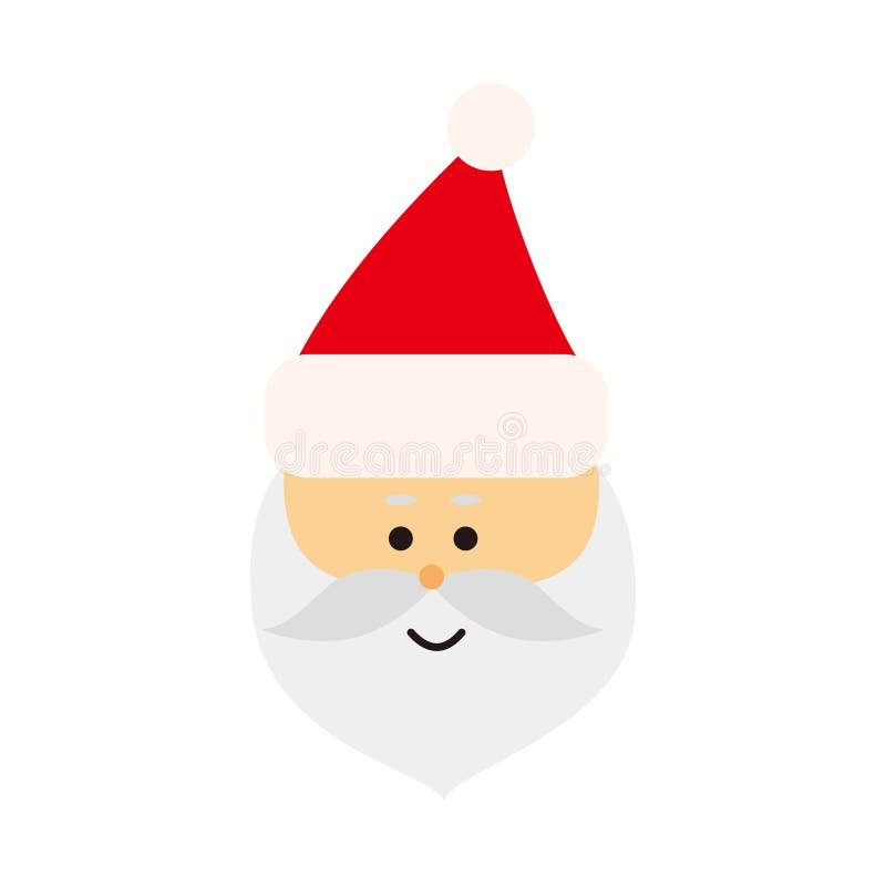 Simple Santa Claus Hat Icon with Ball Stock Vector - Illustration of ...