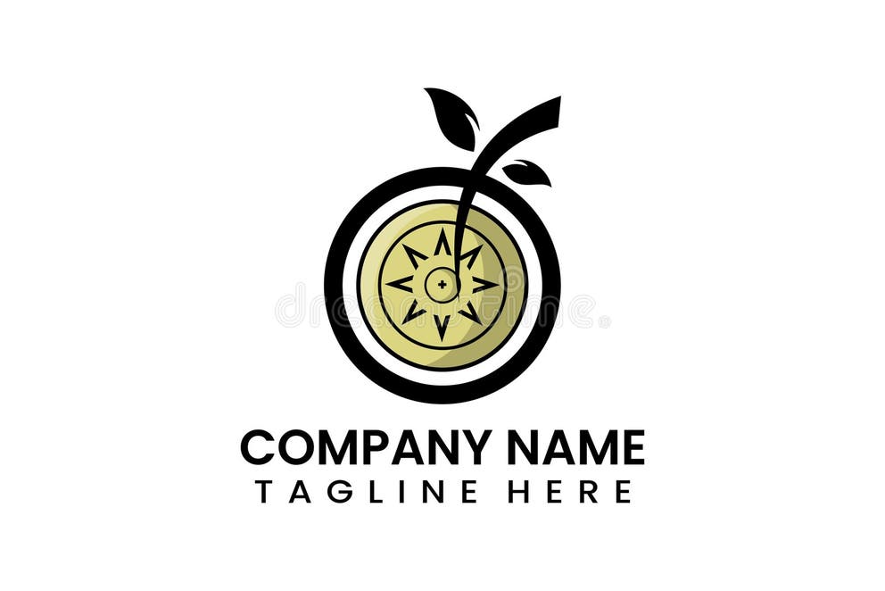 Flat Simple Modern Fruit Shield Icon Logo Template Stock Illustration ...