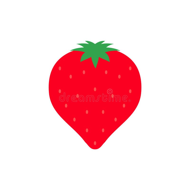 Simple Strawberry Background Design Stock Vector - Illustration of ...