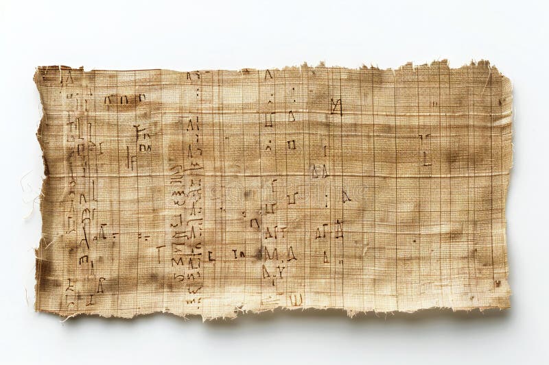 A Flat, Slightly Worn Ancient Papyrus Sheet with the Texture of Linen ...