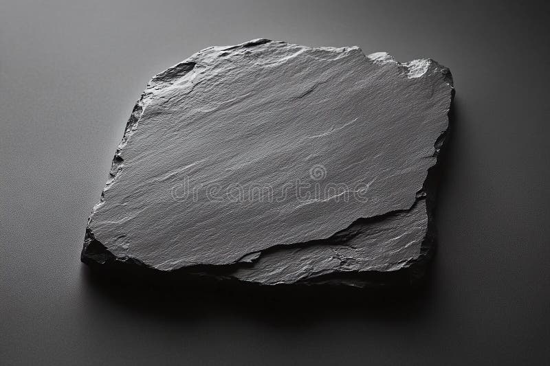 Flat Smooth Black Slate Stone Closeup on Dark Background for Texture ...