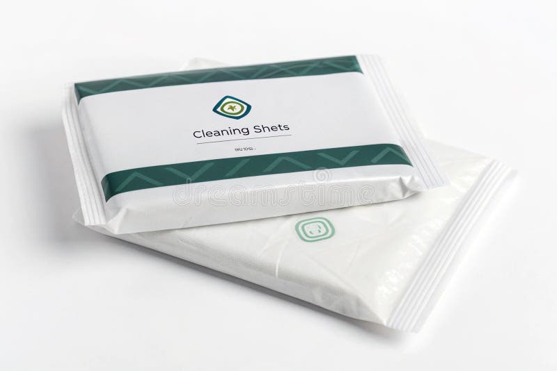 Flat Smooth Cleaning Sheet Pack Stock Illustration - Illustration of plastic, compact: 367449718