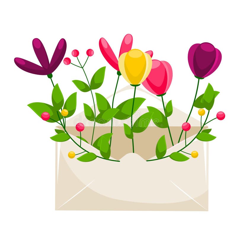 Flat Spring Flowers Vector Versatile Luxury Minimalist Design Elements ...