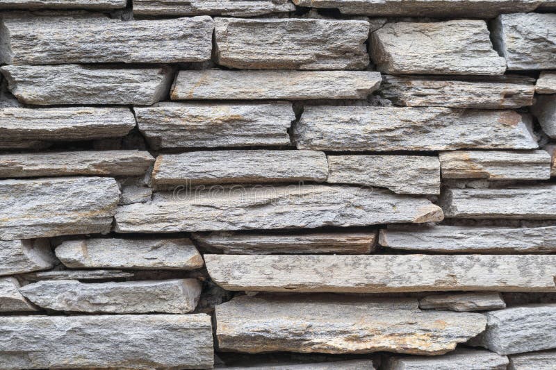 .flat Stacked Stone Wall Background Stock Photo - Image of concrete ...