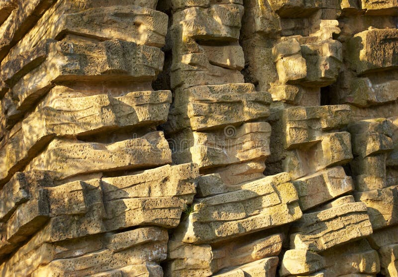 Flat stacked stones stock photo. Image of shadows, wall - 9832638
